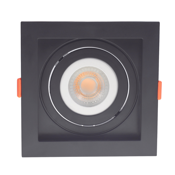 Spot Embutir Recuado Par20 Preto