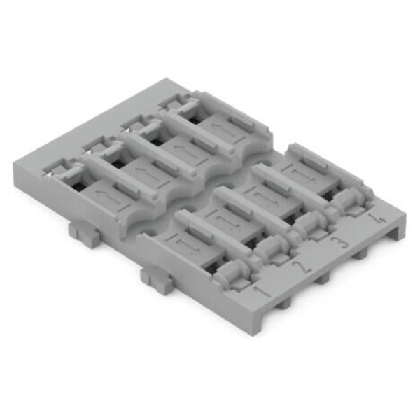 Base de Montagem Conector de Emenda em Linha 4 Conexões